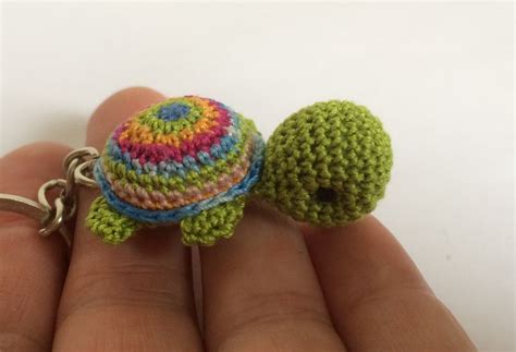 Porte Clés TORTUE DE TERRE Amigurumi Fait Main au crochet Amigurumi