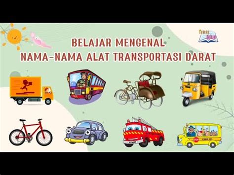 Belajar Nama Alat Transportasi Darat Nama Nama Kendaraan YouTube
