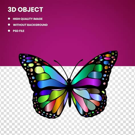 Color De La Mariposa Monarca Archivo PSD Premium