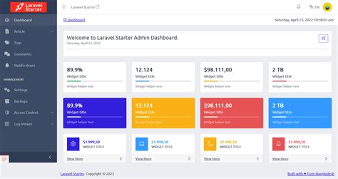 Best Free Laravel Admin Templates Freshdesignweb