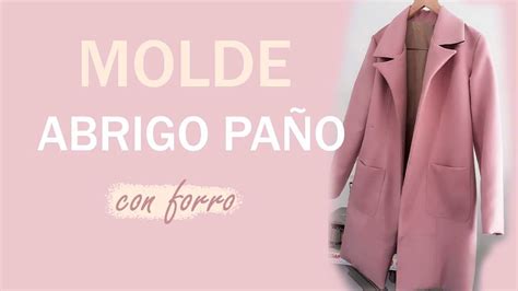 MOLDES ABRIGO PAÑO CON FORRO Tutorial PARTE 1 YouTube