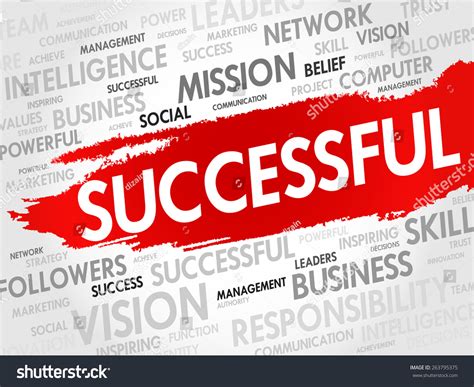 Successful Word Cloud Business Concept Stock Vector Royalty Free