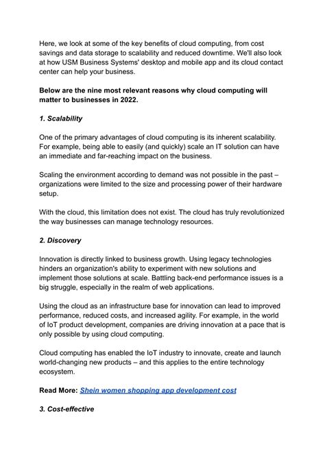 PPT The Importance Of Cloud Computing For Business Growth PowerPoint