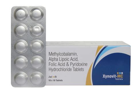 Xynovit Mc Methylcobalamin Alpha Lipoic Acid Folic Acid Pyridoxine