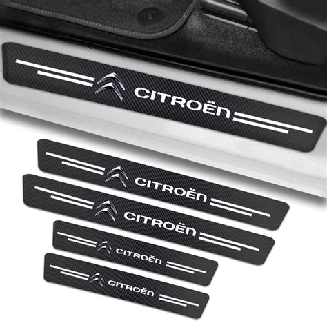 Amazon fr 4 pièces Protecteur de seuil de Voiture pour Citroen C2 C4