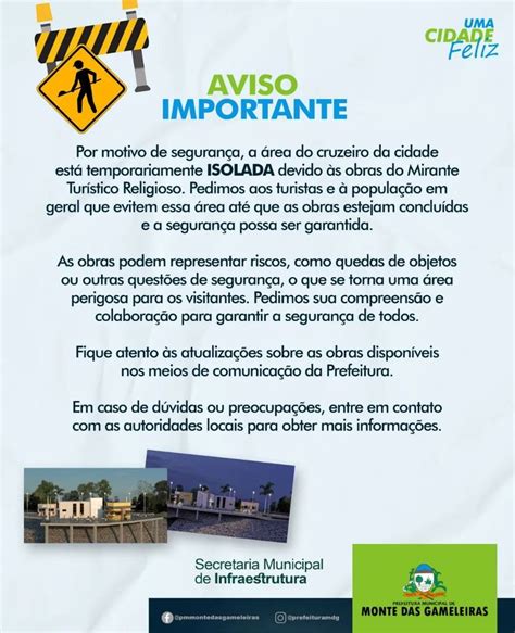Prefeitura Municipal De Monte Das Gameleiras AVISO IMPORTANTE
