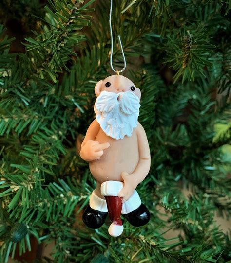 Naked Santa Claus Ornaments With Face Cover And Toilet Paper Resin 大人気の