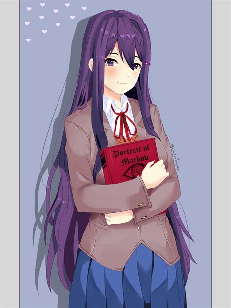 Wallpaper Anime Girls Doki Doki Literature Club Yuri Doki Doki Literature Club Long Hair