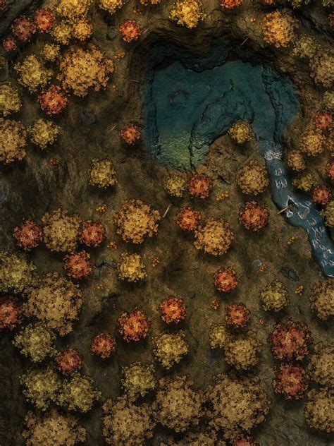 Forest Wilderness Map Czrpg Battlemaps Drivethrurpg