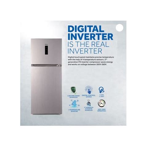 Haier Inverter Metal Door Refrigerator HRF 306 IBSA Installments