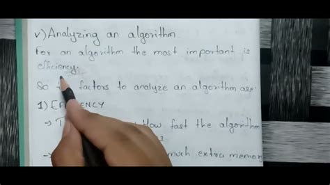 daa unit 1 design and analysis process of an algorithm part 2 b tech jntu r18 syllabus in