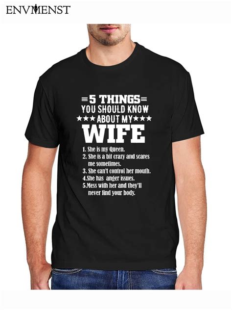 Funny Shirts Men Wife Wife Husband Funny Men Funny Tshirt Wife Husband Streetwear T