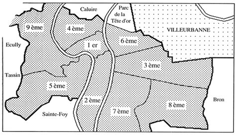 Décrypter 71 imagen carte des arrondissements de lyon fr