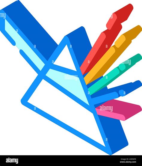 Prism Light Isometric Icon Vector Illustration Stock Vector Image Art