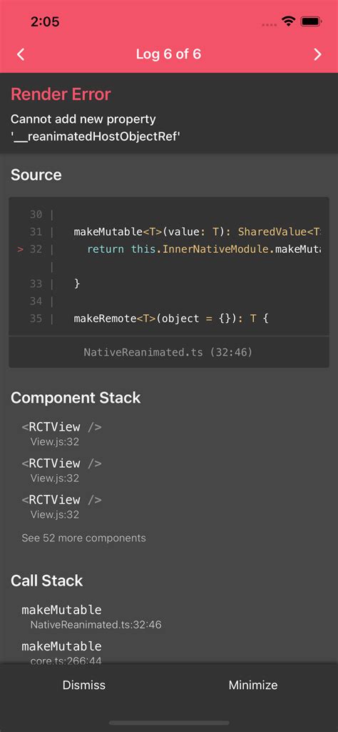 Cannot Add New Property ReanimatedHostObjectRef Issue 296