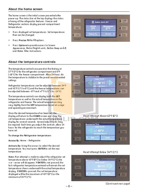 G E Profile Refrigerator Manual