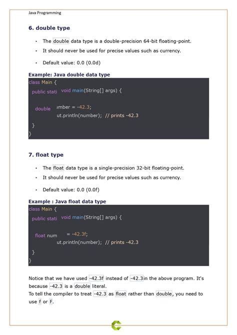 Java Tutorial Data Types In Java PDF Connect 4 Programming