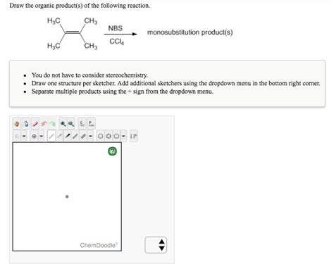 Solved Draw The Organic Product S Of The Following Chegg