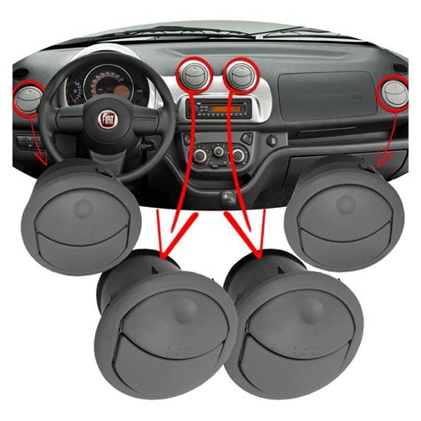 Kit 4x Difusor Saída Ar Uno Vivace E Nova Fiorino Original 2x