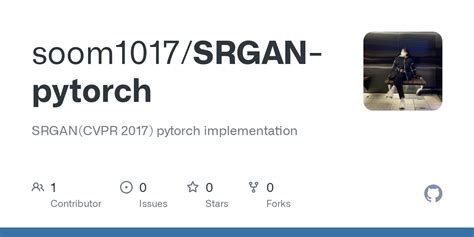 github soom1017 srgan pytorch srgan cvpr 2017 pytorch implementation