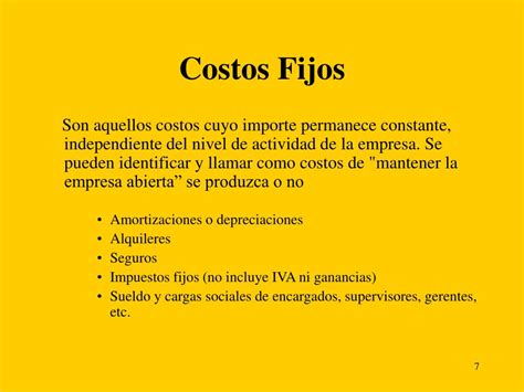 Que Son Costos Fijos