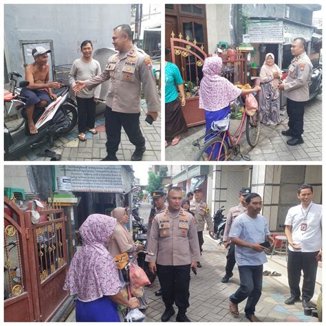 Polsek Wonocolo Patroli Dialogis Jaga Kamtibmas Jelang Pemilu 2024