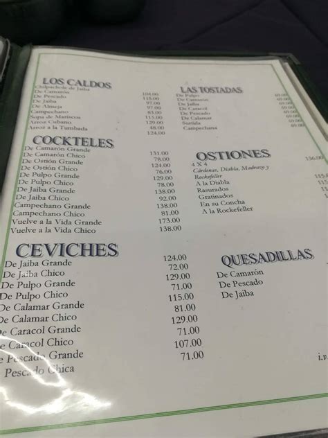 Carta del restaurante Carnitas Alfonso Naucalpan del Juárez Perif