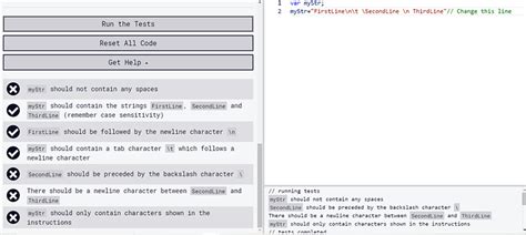 escape sequence instructions other threads ignore error javascript the freecodecamp forum
