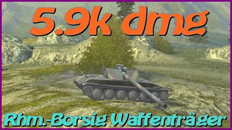 WOT Blitz Rhm B WT 1 Frags 5 9k Dmg YouTube