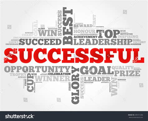 Successful Word Cloud Business Concept Stock Vector Royalty Free