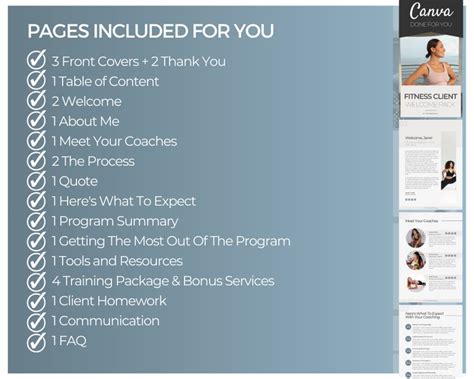 New Client Onboarding Bundle Canva Template New Client Welcome Packet