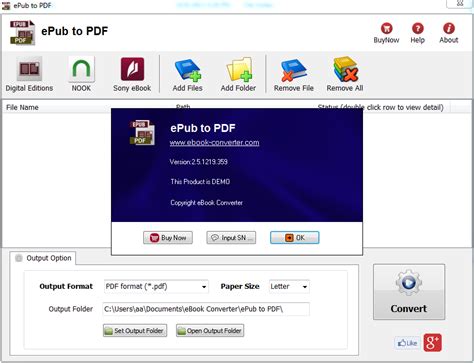 epub to pdf converter