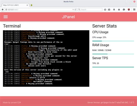 Images Jpanel Minecraft Webpanel Bukkit Plugins Projects Bukkit