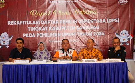 KPU Sanggau Tetapkan DPS Pemilu 2024 Mulai Diumumkan Di Kantor Desa