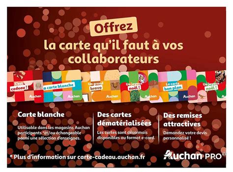 Arriba 39 Imagen Carte Blanche Auchan Fr Thptnganamst Edu Vn