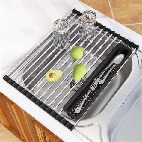 Egouttoir Vaisselle Extensible Égouttoir À Vaisselle Pliable En Acier