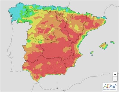 Casi toda España en riesgo muy alto extremo de incendios según la