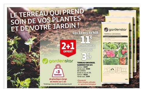 Promo Terreau Universel Gardenstar 40 L Chez Auchan ICatalogue Fr