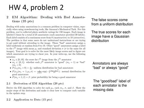 ppt hidden variables the em algorithm and mixtures of gaussians powerpoint presentation id