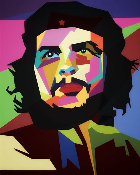 WPAP Of Che Guevara Illustration Historical Figures Wpap