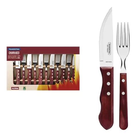 Jogo Para Churrasco Tramontina Jumbo Polywood 12 Peças Parcelamento
