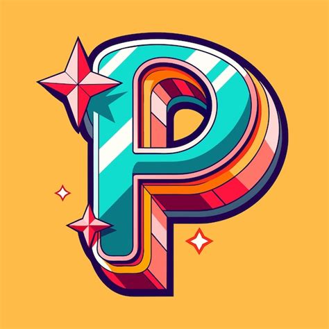 El Logotipo P Vector Premium