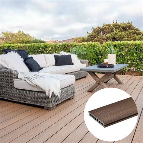 Hot Sale Outdoor Waterproof Wood Texture Plastic Composite WPC