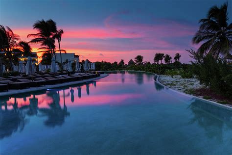 Swimming Pool Sunset Photograph By J Andruckow Pixels