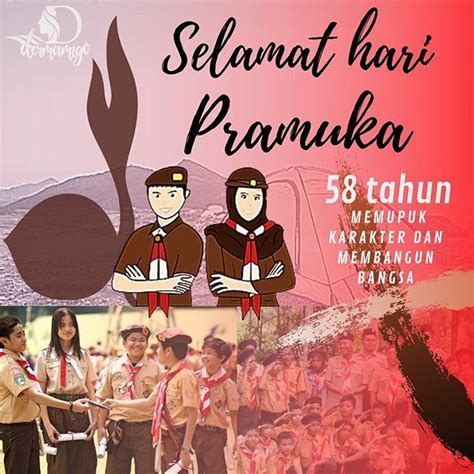 Poster Hari Pramuka Ilustrasi