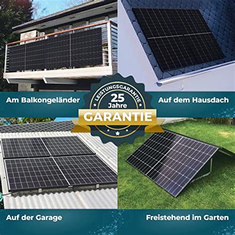 Balkonkraftwerk 1660 W 1600 W Photovoltaik Solaranlage Steckerfertig