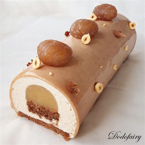 Bûche Marron Poire Chocolat Noisette Dodofairy Poire au chocolat