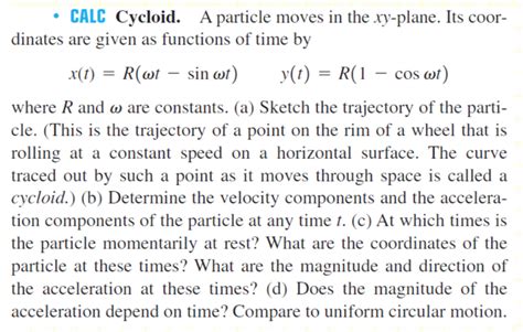 solved a particle moves in the xy plane its coordinates are
