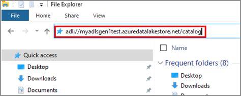 Manage Data Lake Storage Gen1 Resources Azure Storage Explorer