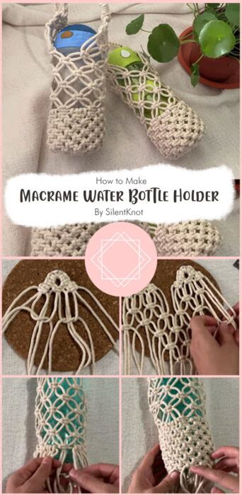 Diy Macrame Water Bottle Holder Free Tutorial Ideas Carolinamontoni